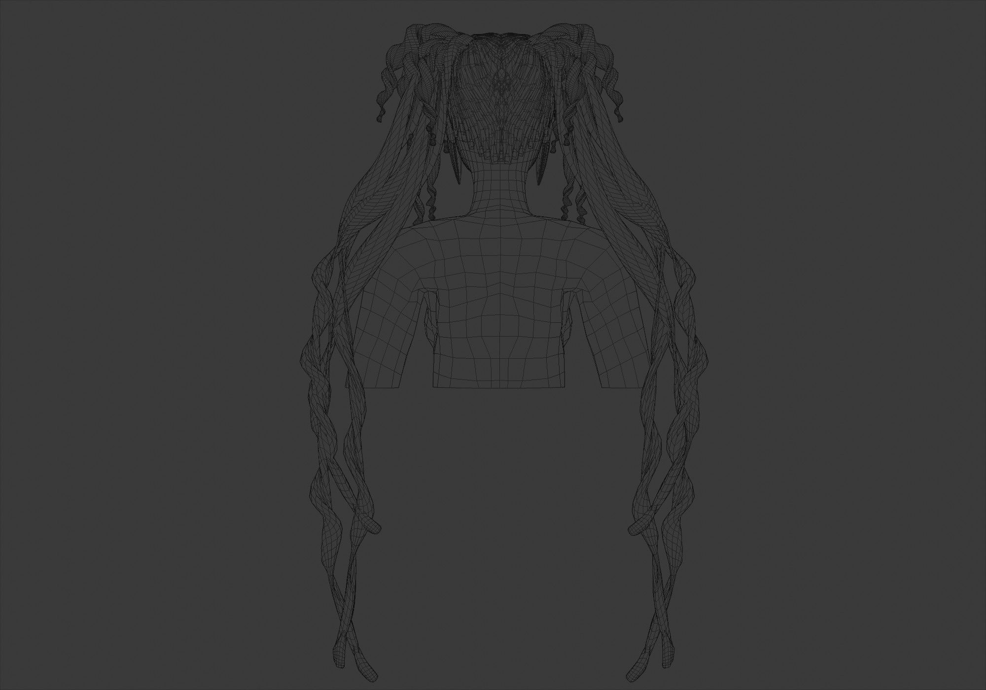 Stylized Ponytails Hairstyle V30713 3D model | CGTrader