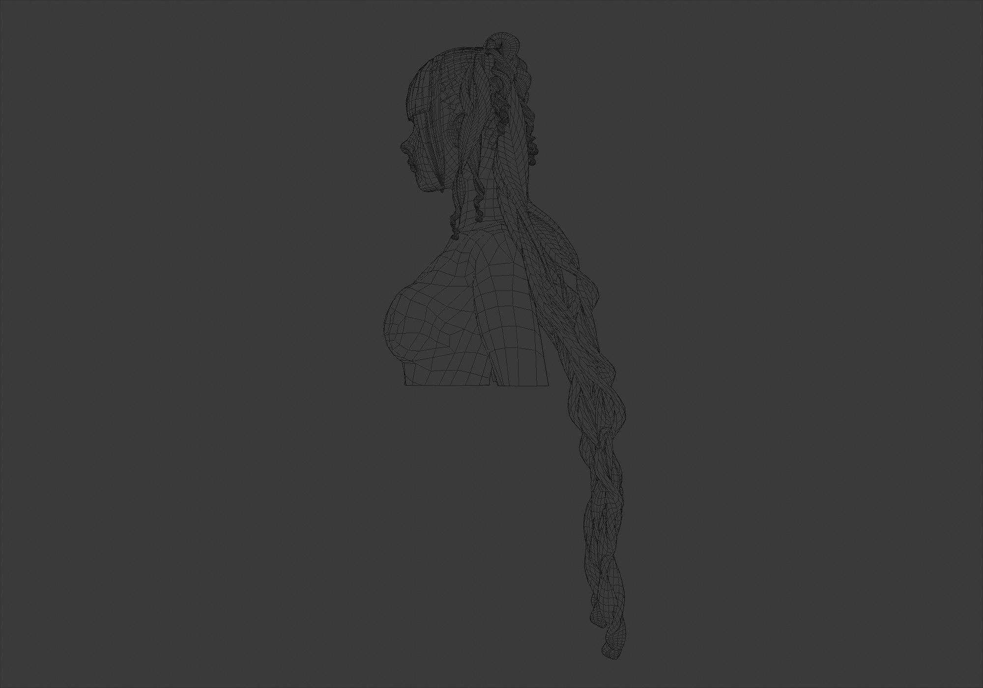 Stylized Ponytails Hairstyle V30713 3D model | CGTrader