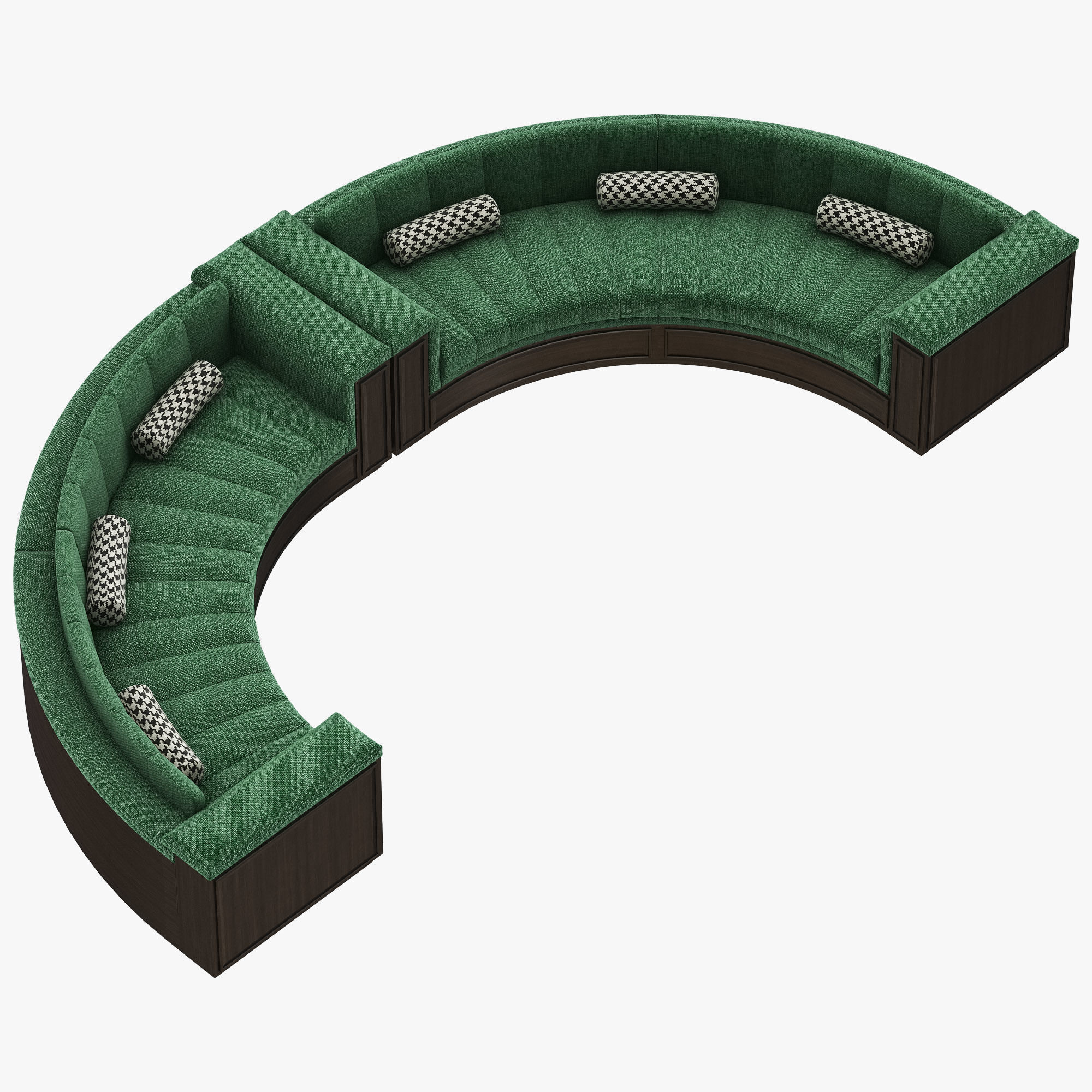 Quarter Round Seating 3D model | CGTrader