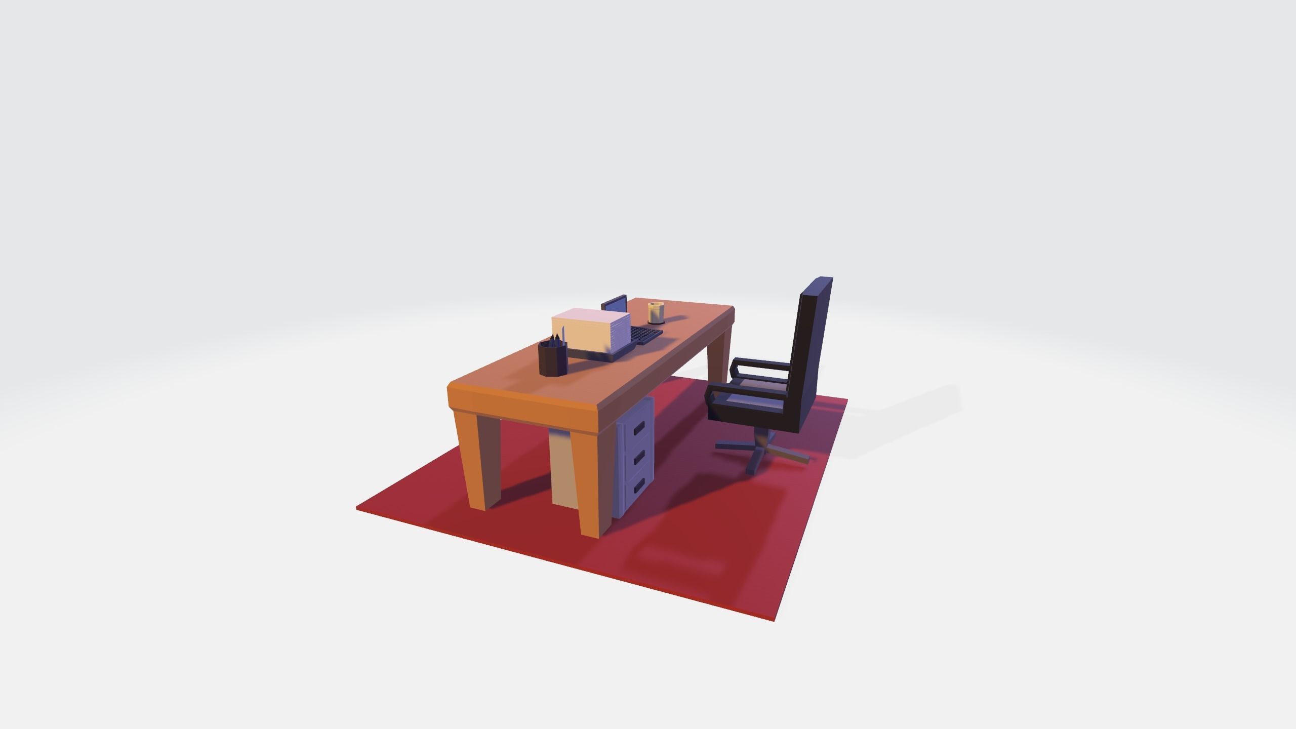 Working desk for free free VR / AR / low-poly 3D model | CGTrader