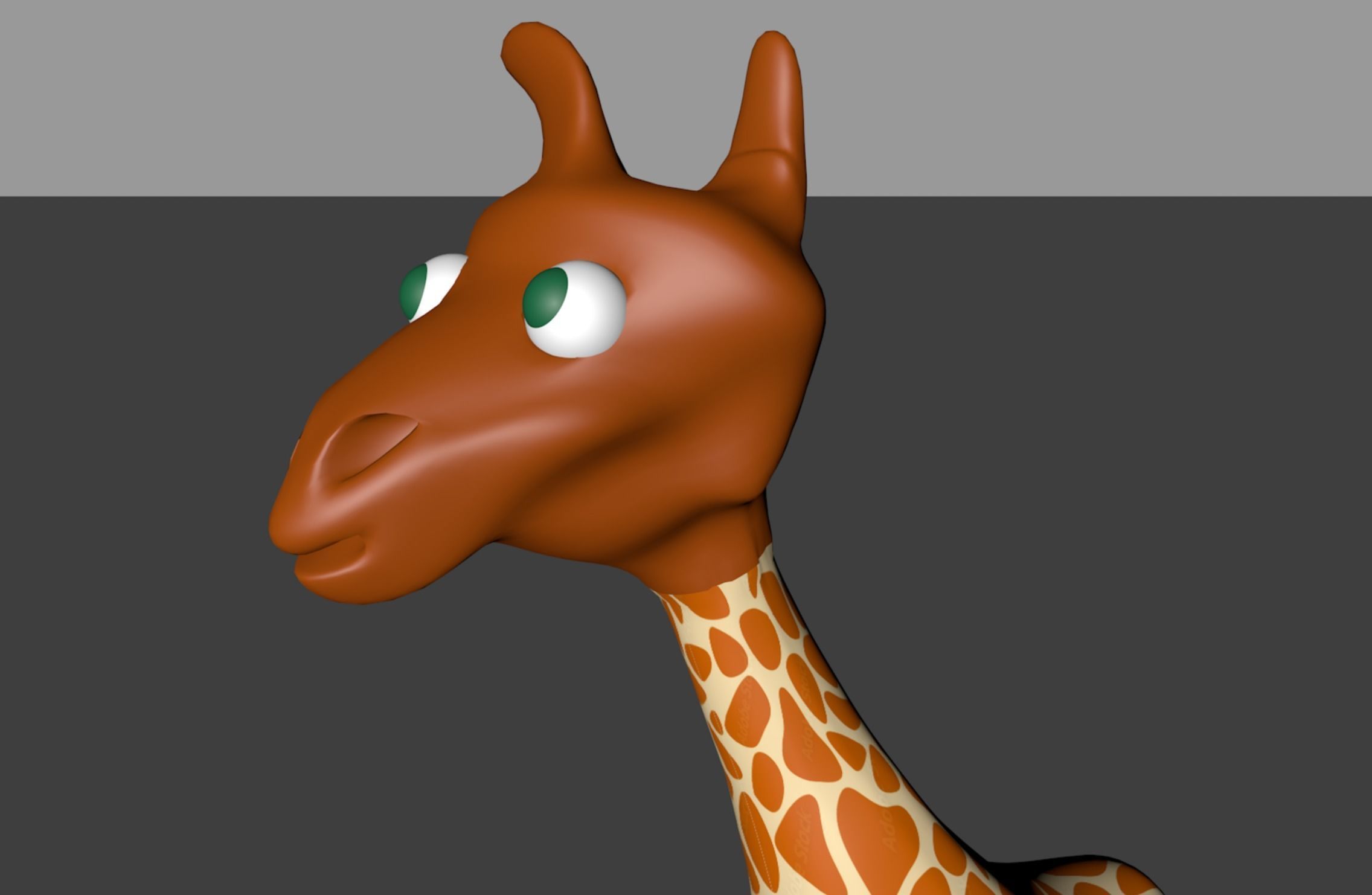 3D model Girafffe cartoon giraffe VR / AR / low-poly | CGTrader