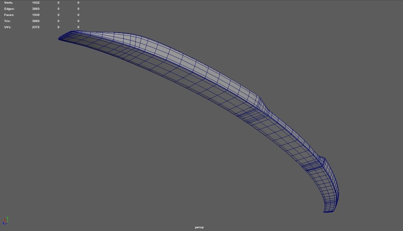 3D model Car Spoiler 010 VR / AR / low-poly | CGTrader