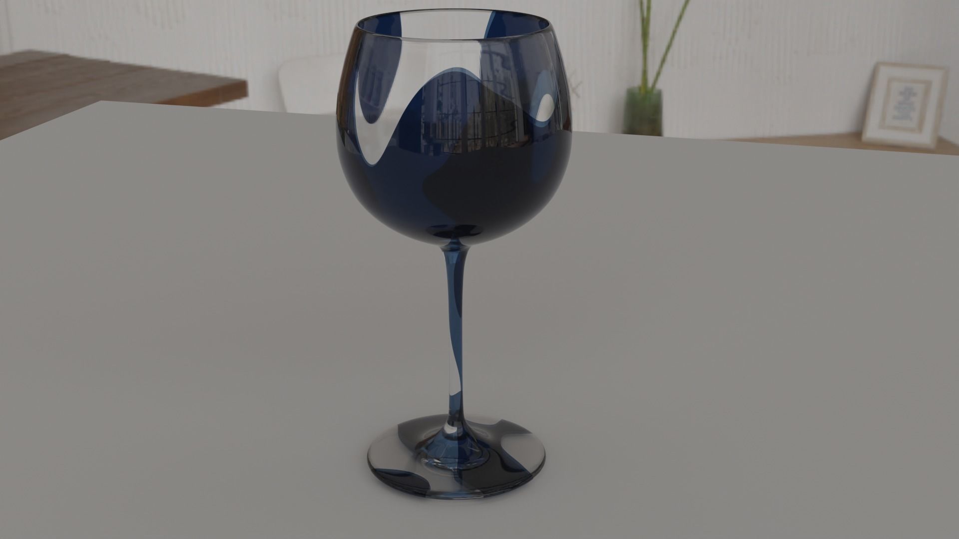 Montrachet Wine Glass free 3D model | CGTrader