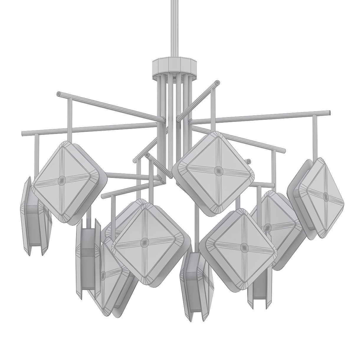 Faceted Glass 12 3D model | CGTrader