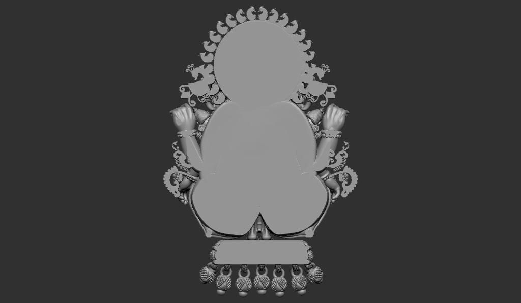 SOLID GANPATI 3D model 3D printable | CGTrader
