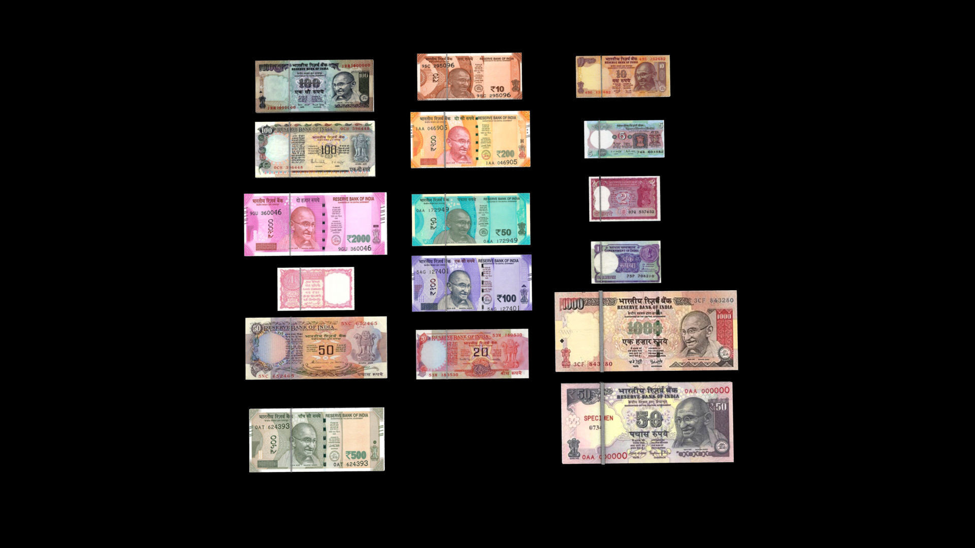 india currency 3D model | CGTrader