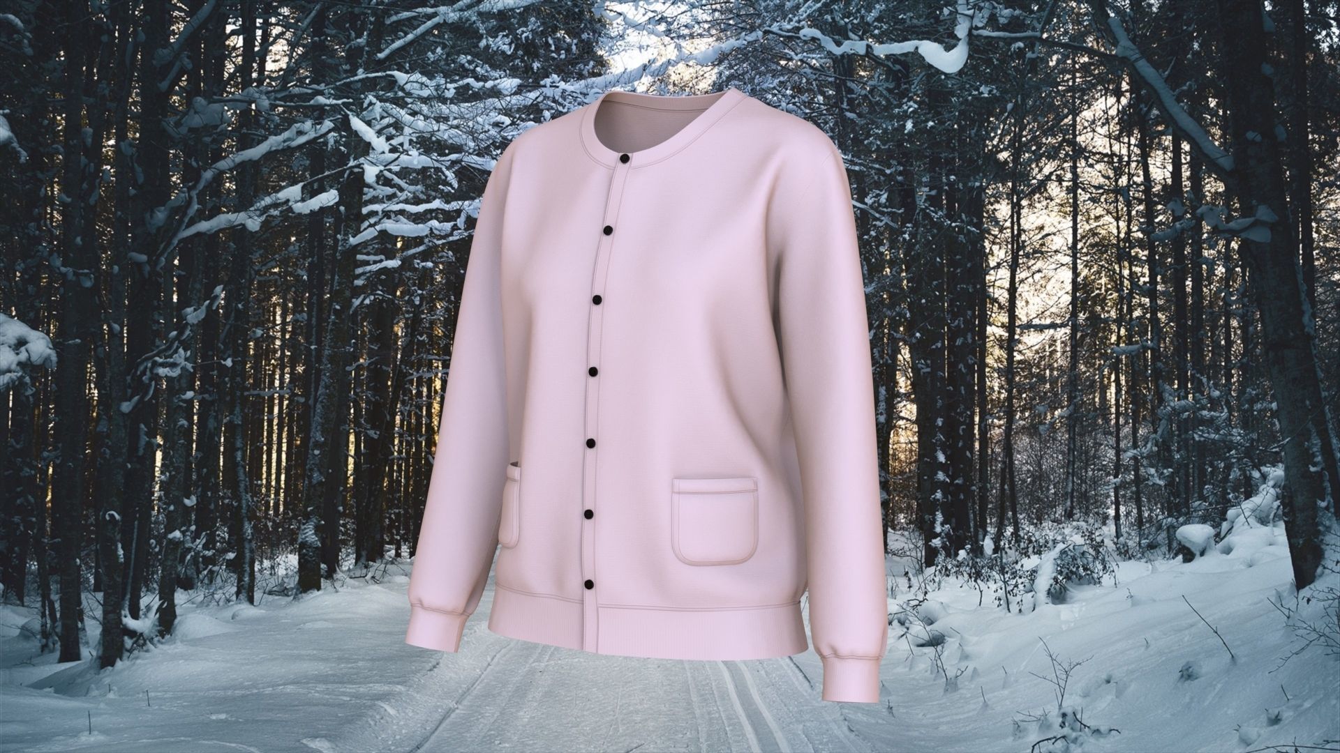 Classic Women Knit Jacket Design 3D model | CGTrader