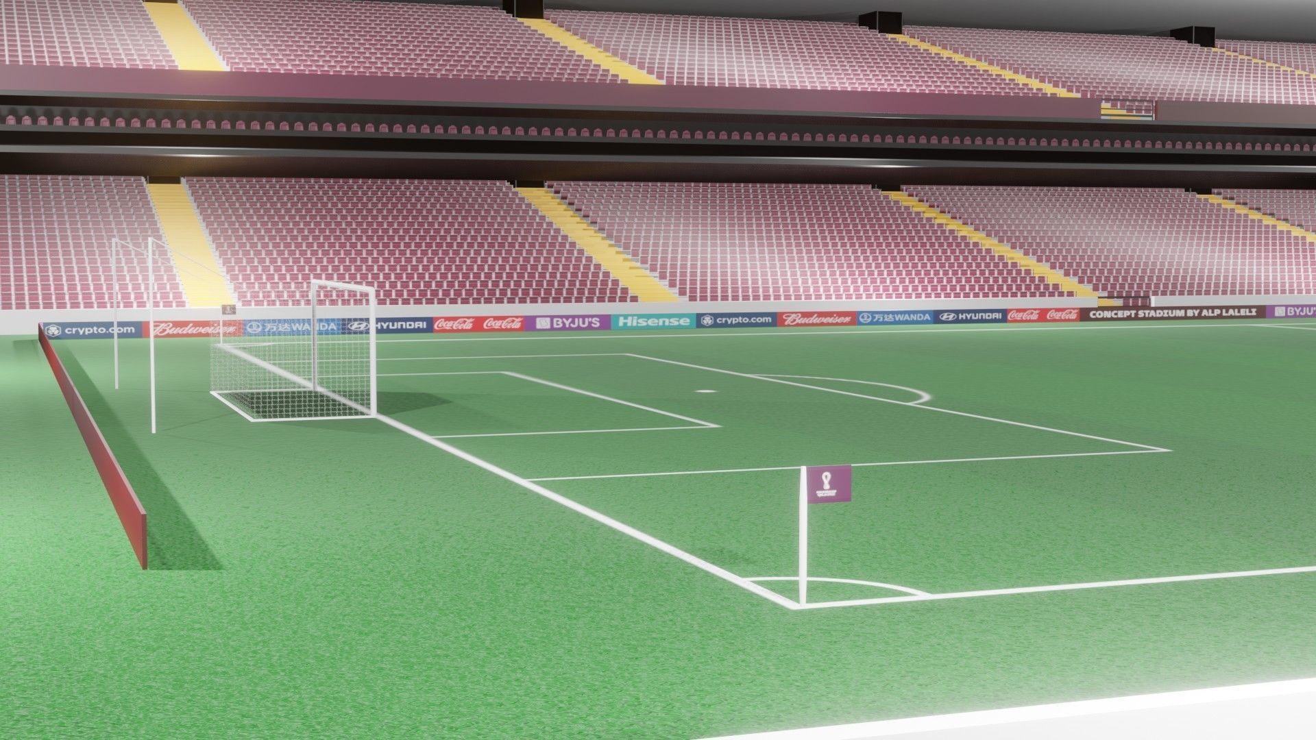 World Cup 2022 Qatar Concept Stadium 3D model | CGTrader