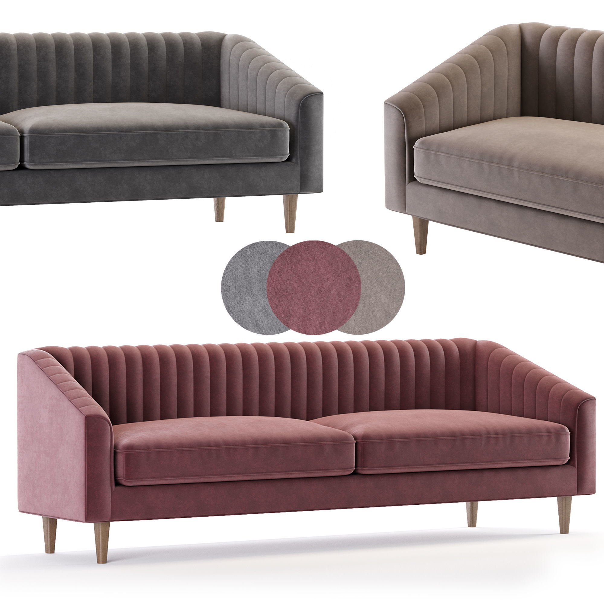 sofa gillian 3D model | CGTrader