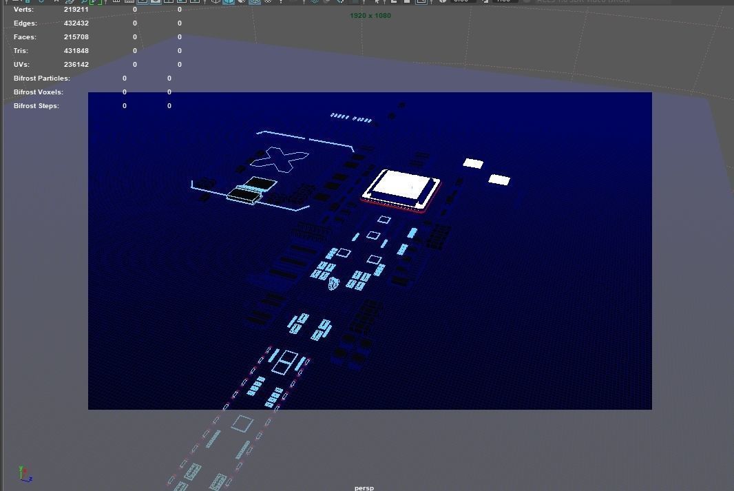 Scifi technology computer circuit board 3D model | CGTrader