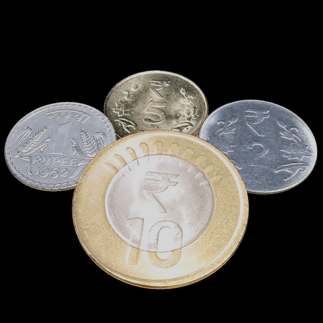 lowpoly Indian Coins free VR / AR / low-poly 3D model | CGTrader
