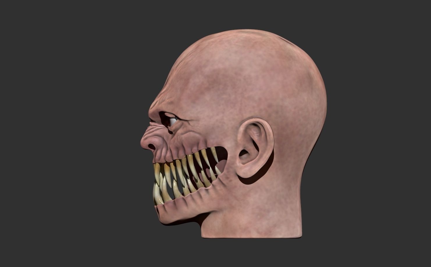 Halloween Horror Creepy Barking Teeth Devil Masks 3D model 3D printable ...