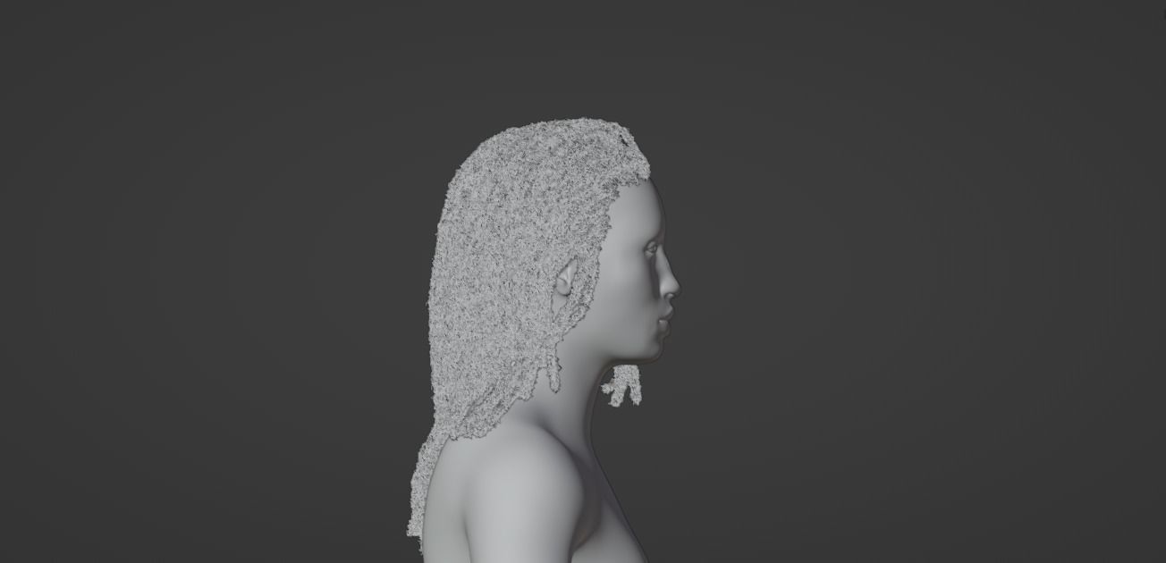 Long Dreadlocks 3D model animated | CGTrader