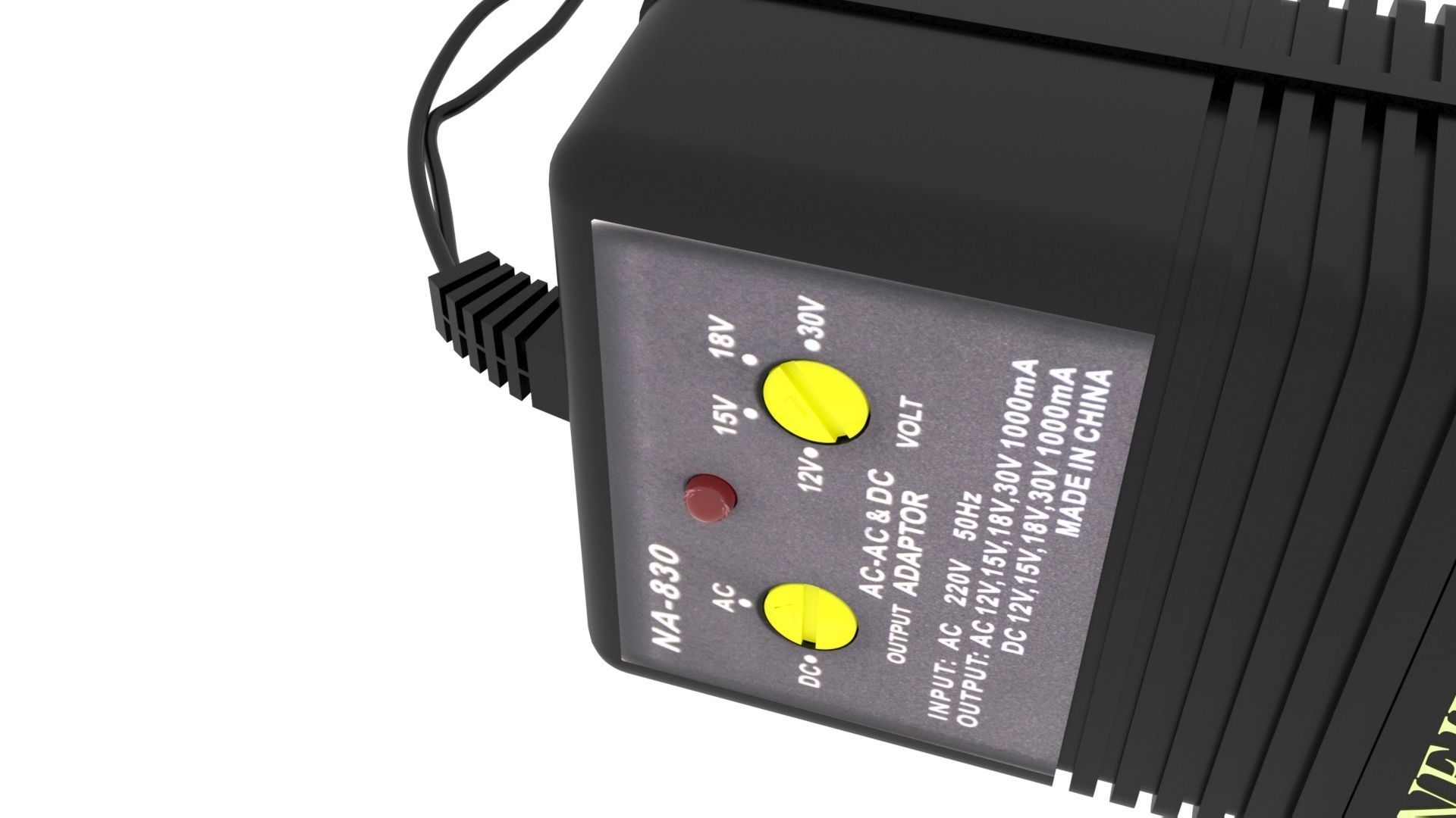 Newstar Ac Dc Power Adapter 3D model | CGTrader