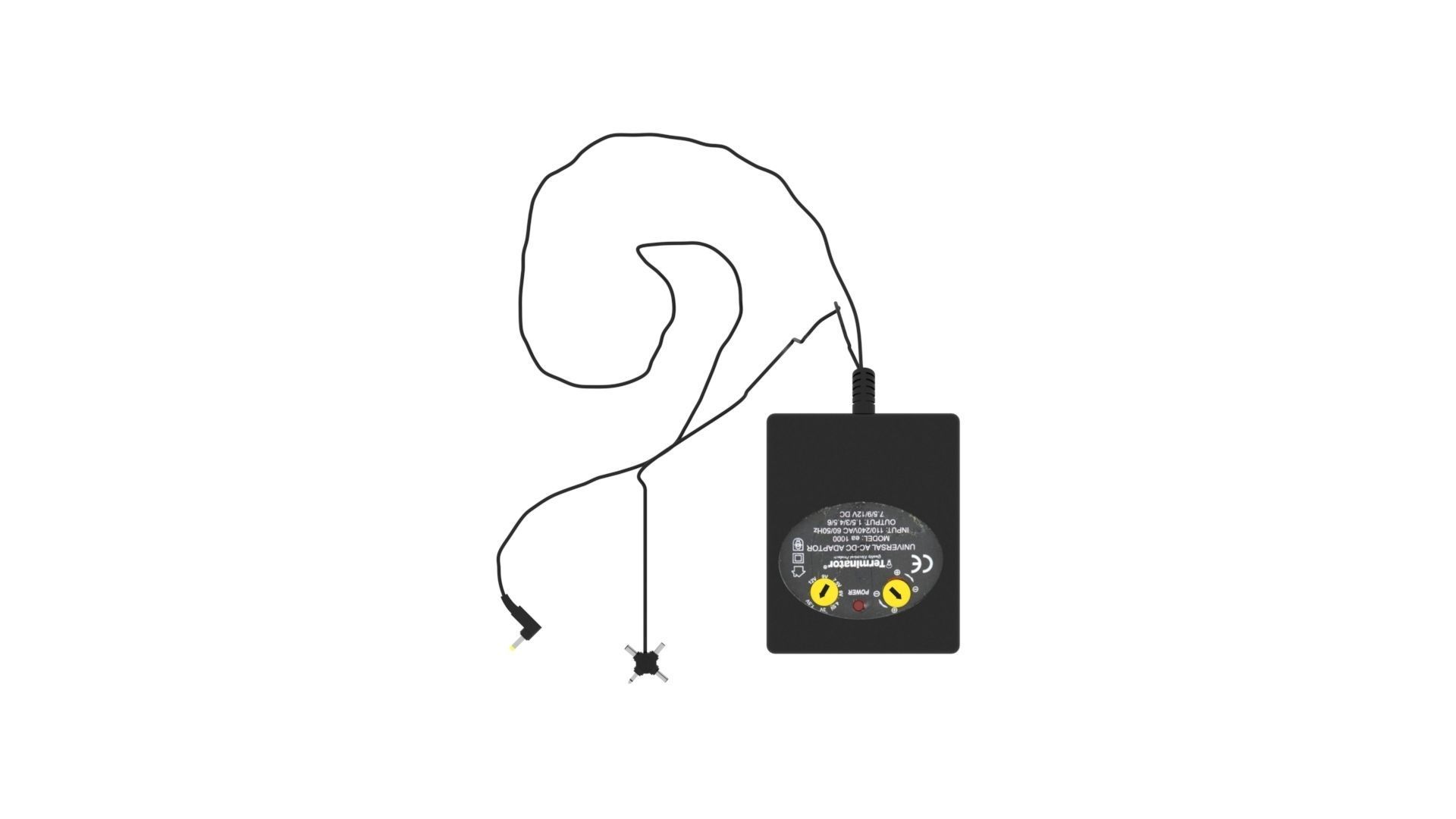 Terminator Ac Dc Power Adapter 3D model | CGTrader
