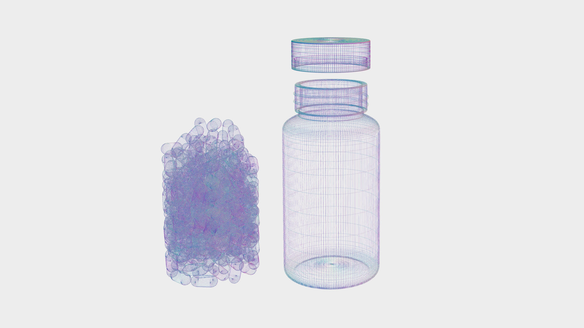 Medical or Cosmetic Capsule Bottle 3D model | CGTrader