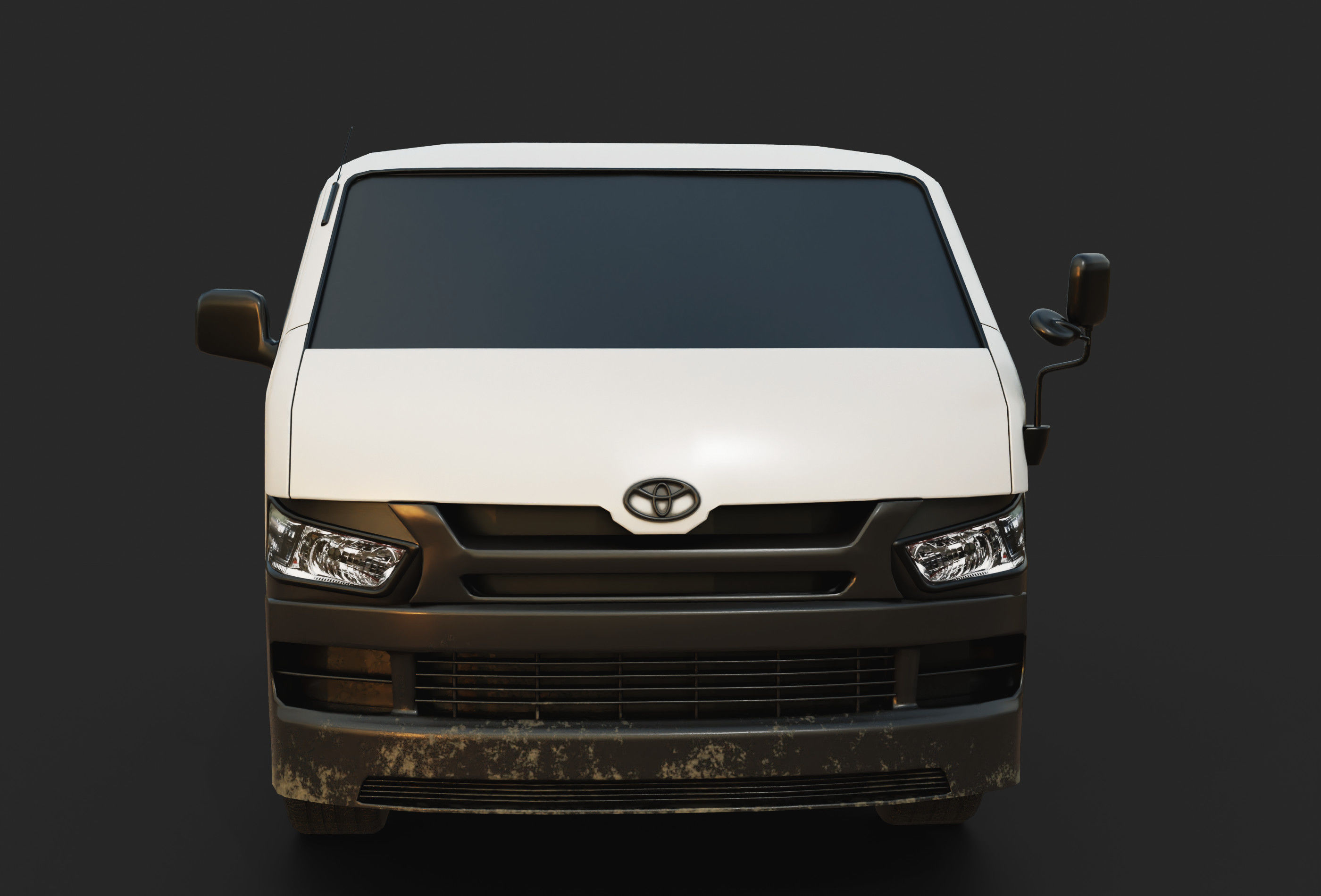 3D model Toyota hiace van car VR / AR / low-poly | CGTrader