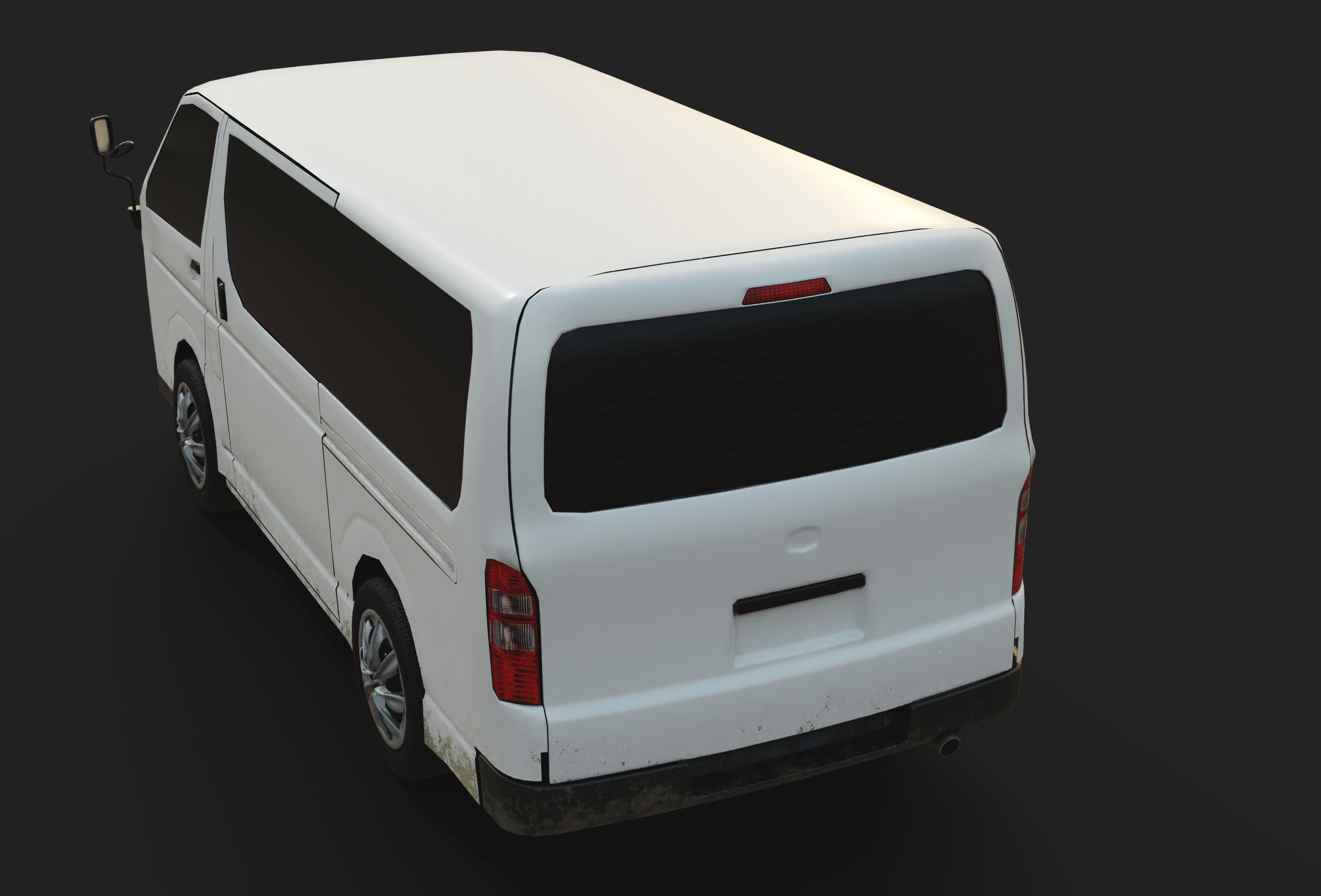 3D model Toyota hiace van car VR / AR / low-poly | CGTrader