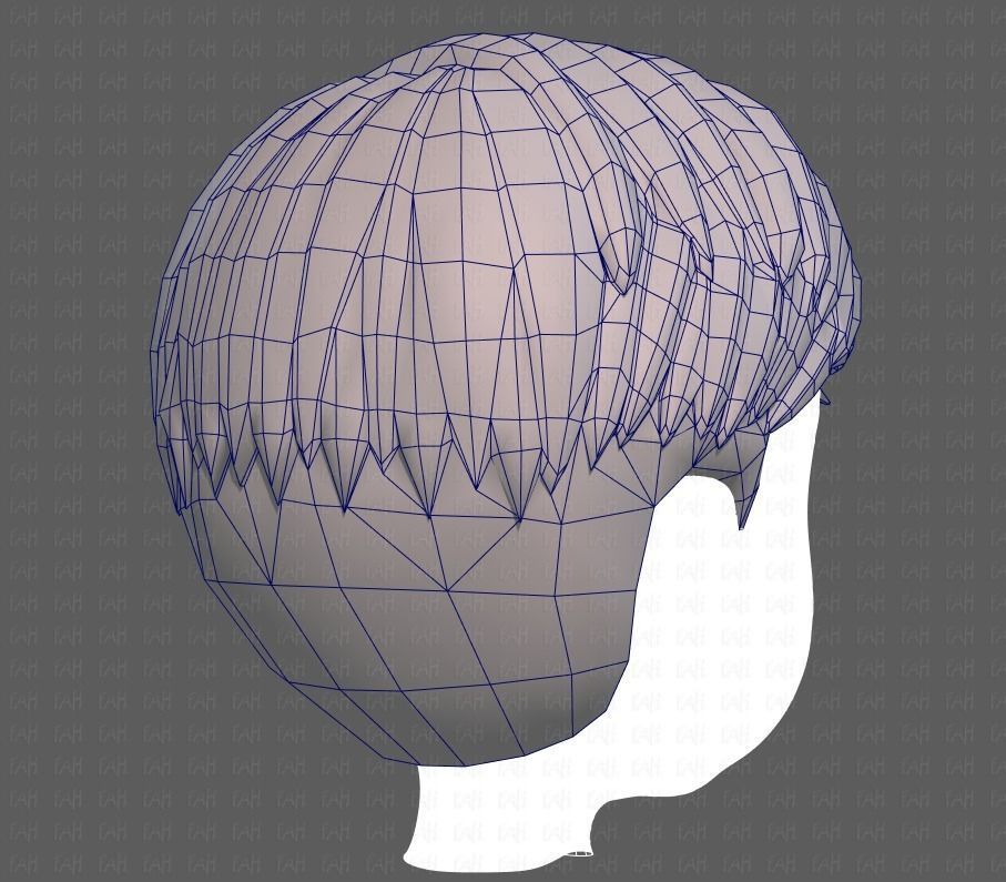 3D model Base Hair for Boy V33 VR / AR / low-poly | CGTrader