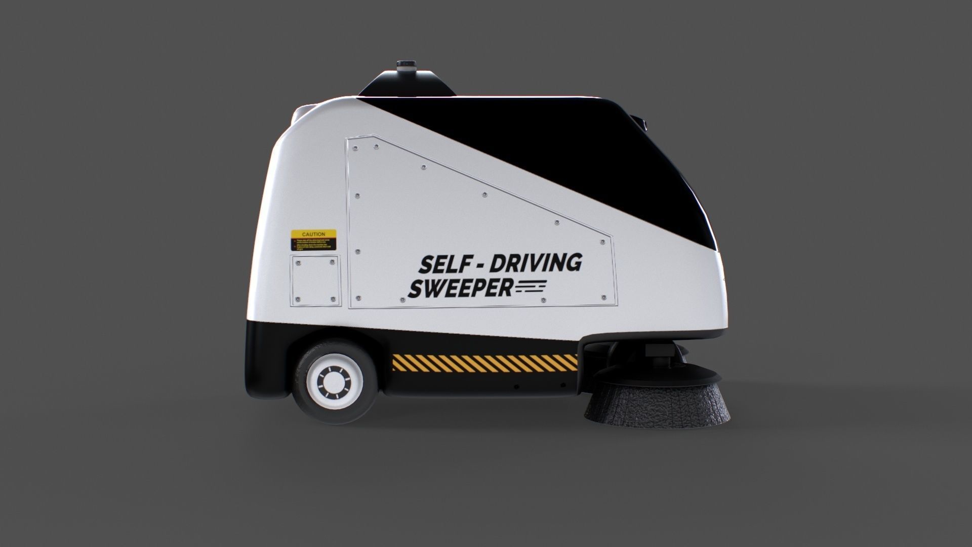 3D model Autonomous Robot Sweeper VR / AR / low-poly | CGTrader