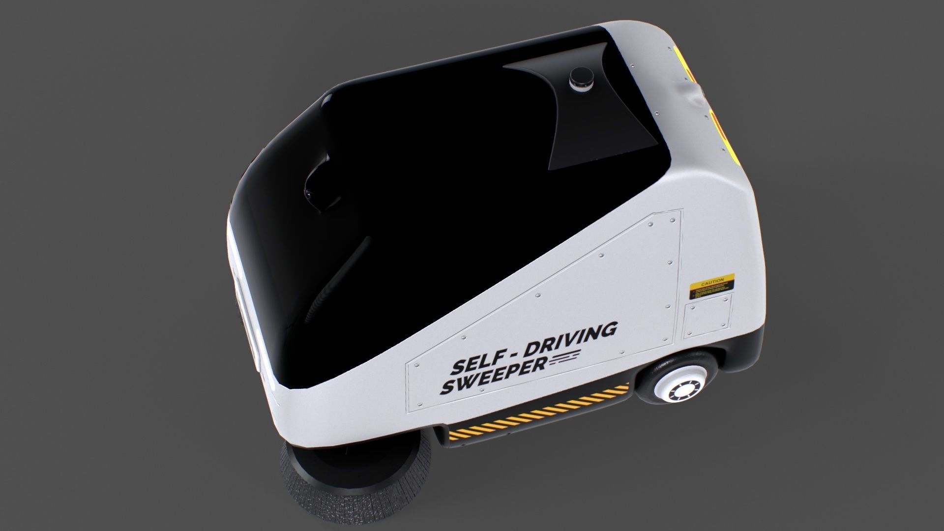 3D model Autonomous Robot Sweeper VR / AR / low-poly | CGTrader