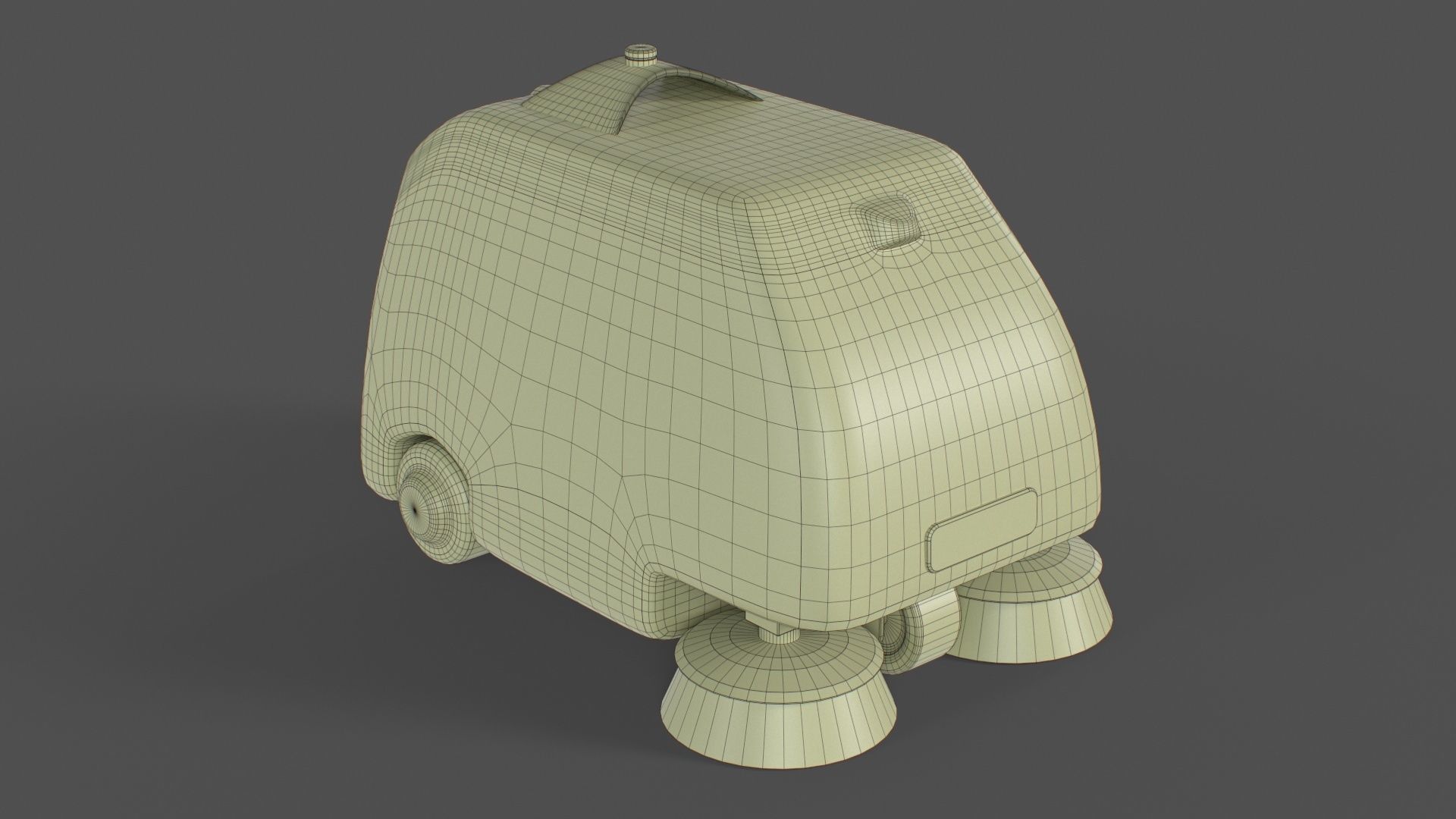 3D model Autonomous Robot Sweeper VR / AR / low-poly | CGTrader