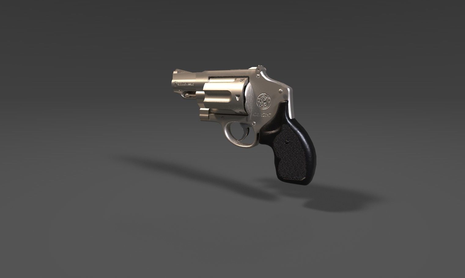 3D model Modern Revolver 3 VR / AR / low-poly | CGTrader