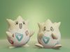 Pokemon - Togepi Togetic and Togekiss with 2 poses 3D model 3D ...