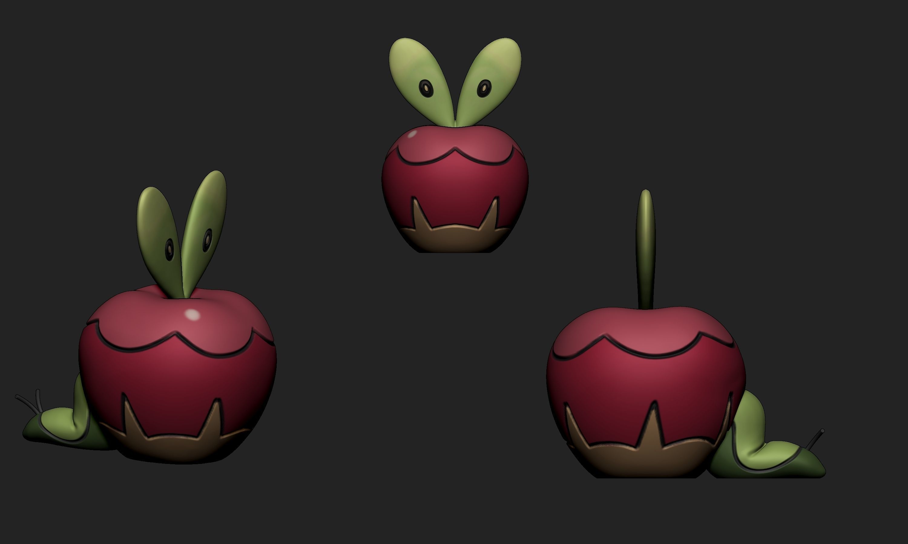 Pokemon - Applin 3D model 3D printable | CGTrader