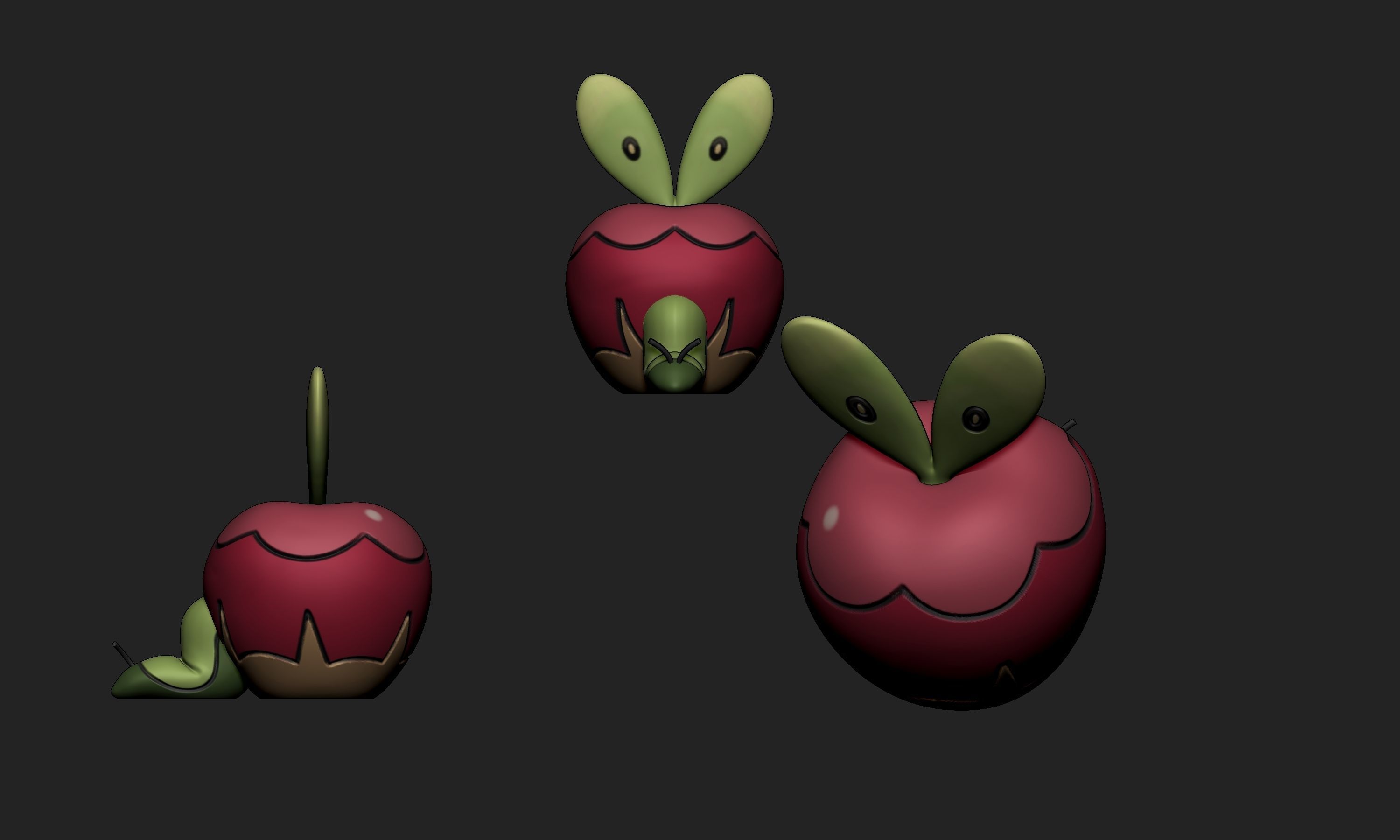 Pokemon - Applin 3D model 3D printable | CGTrader