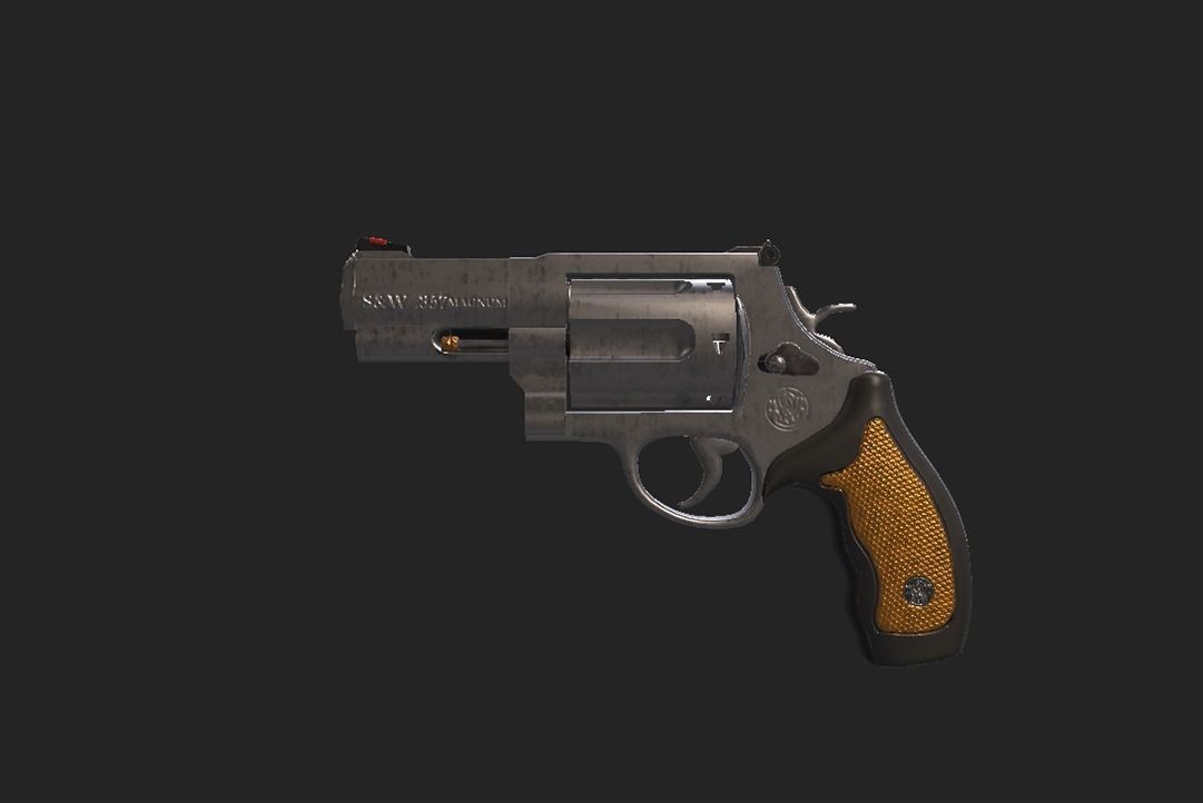3D model Modern Revolver 4 VR / AR / low-poly | CGTrader