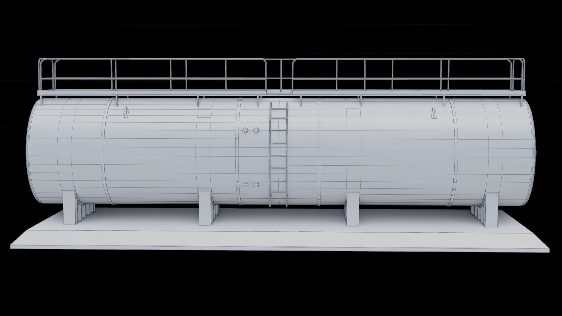 Oil storage tank 1A 3D model | CGTrader