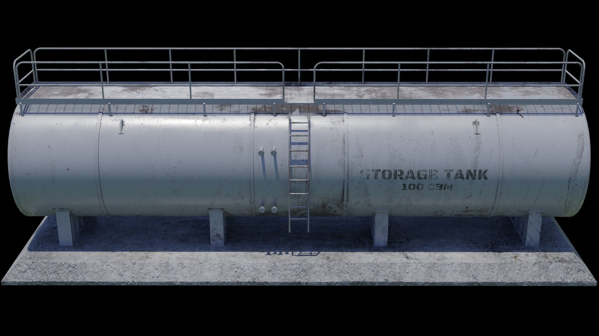 Oil storage tank 1A 3D model | CGTrader