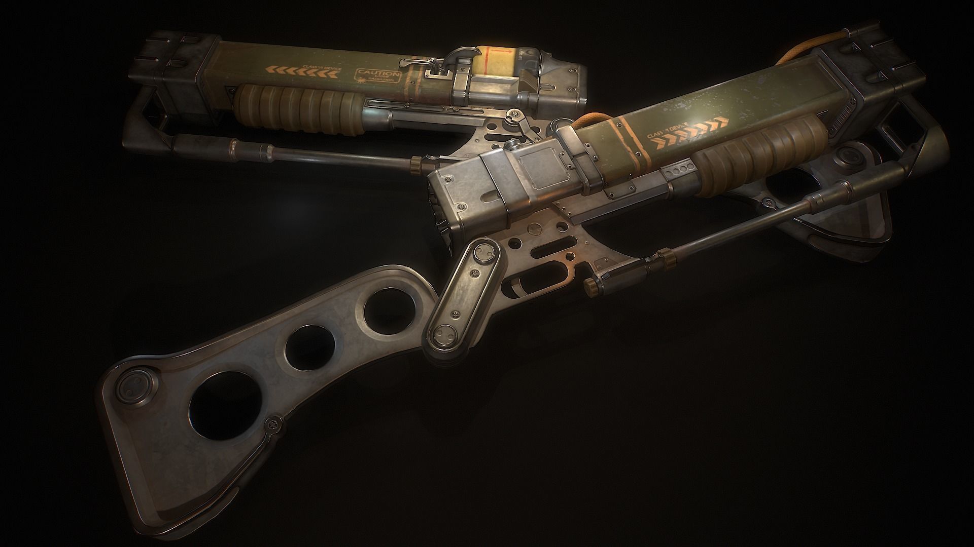 3D model Laser Rifle AER9 VR / AR / low-poly | CGTrader