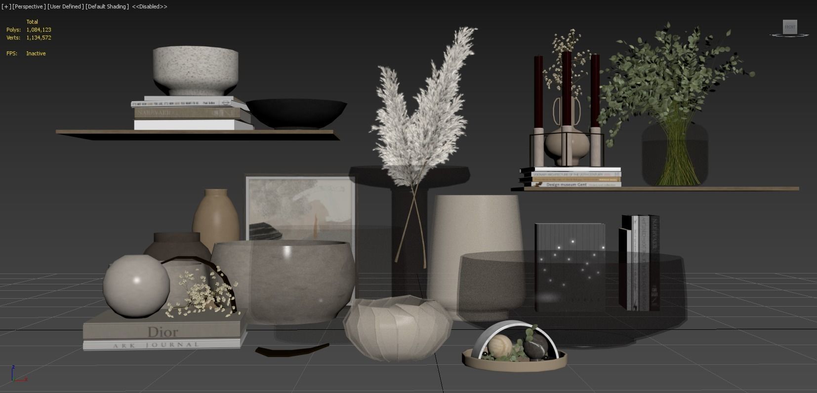 Decor Set 044 3d Model Cgtrader