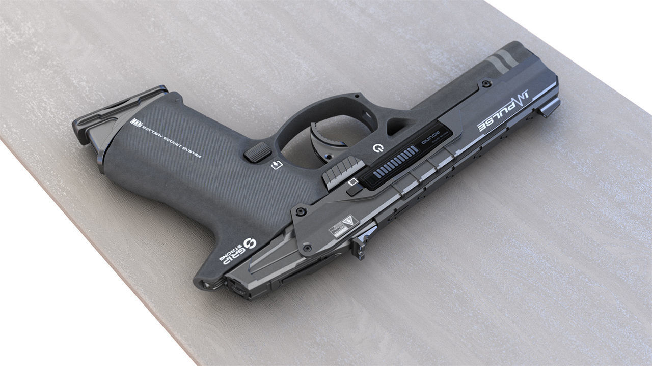 D-pistol gun 3D model | CGTrader