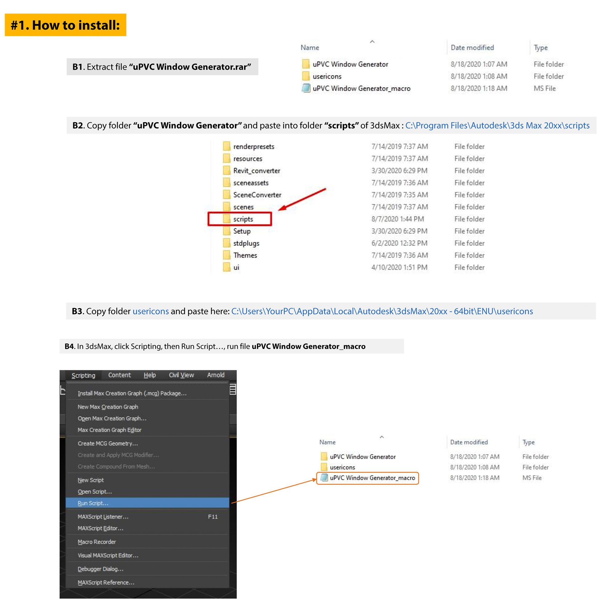 uPVC Window Generator v2 with 16 style 3D model | CGTrader