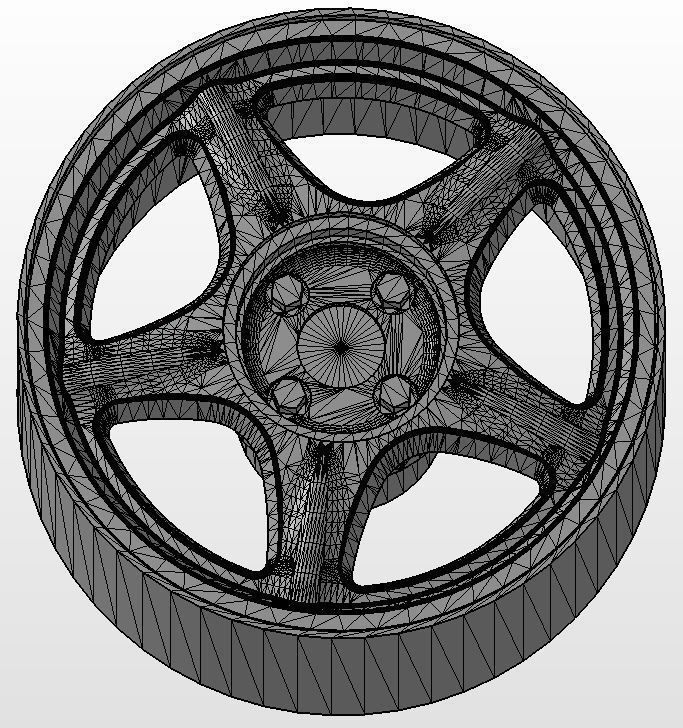 Wheels for scale model Mk3 1990 3D model 3D printable | CGTrader
