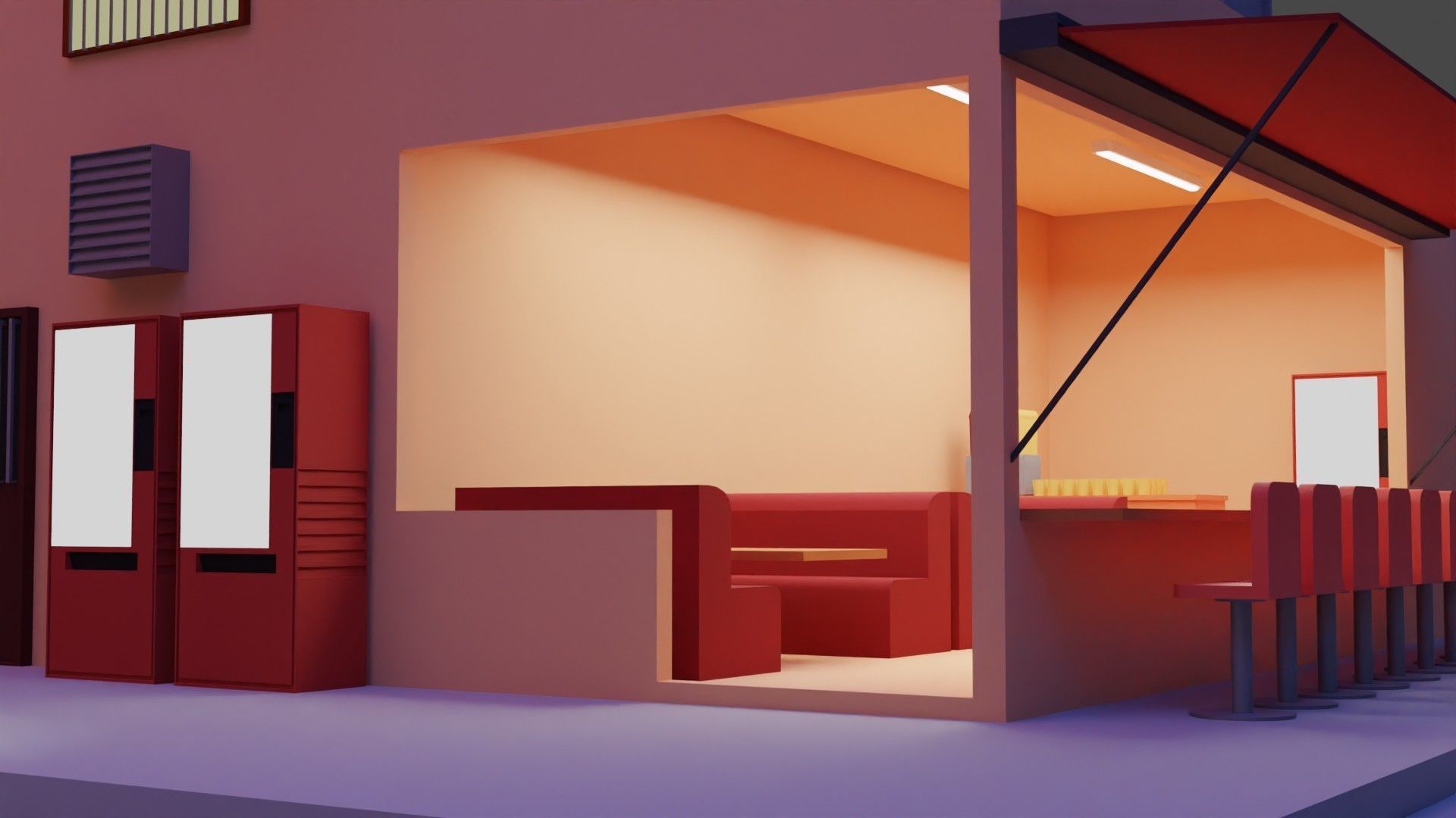 3D model lemonade city ready for animation VR / AR / low-poly | CGTrader