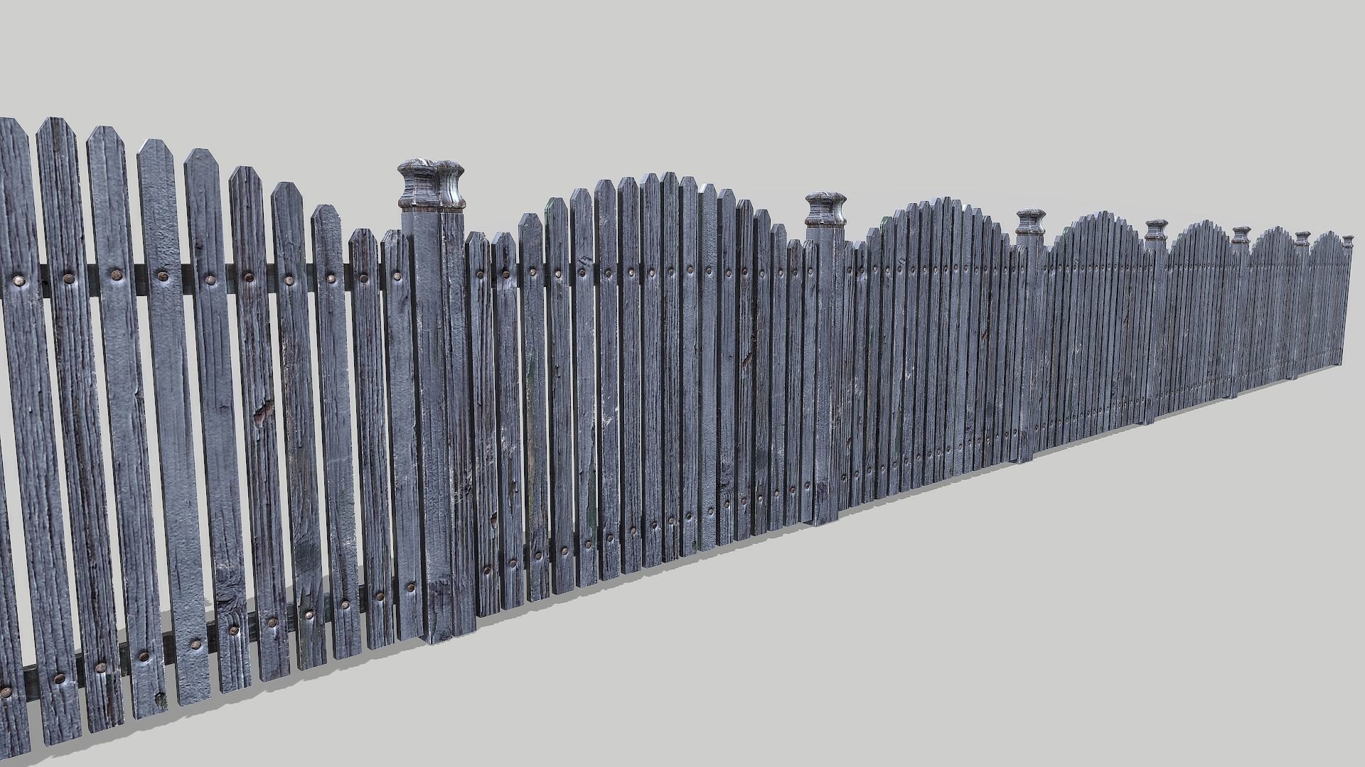 3D model Fence Modular VR / AR / low-poly | CGTrader