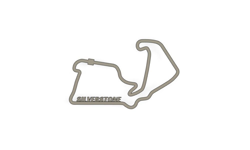 Silverstone F1 Racing Track 2025 3D model 3D printable | CGTrader