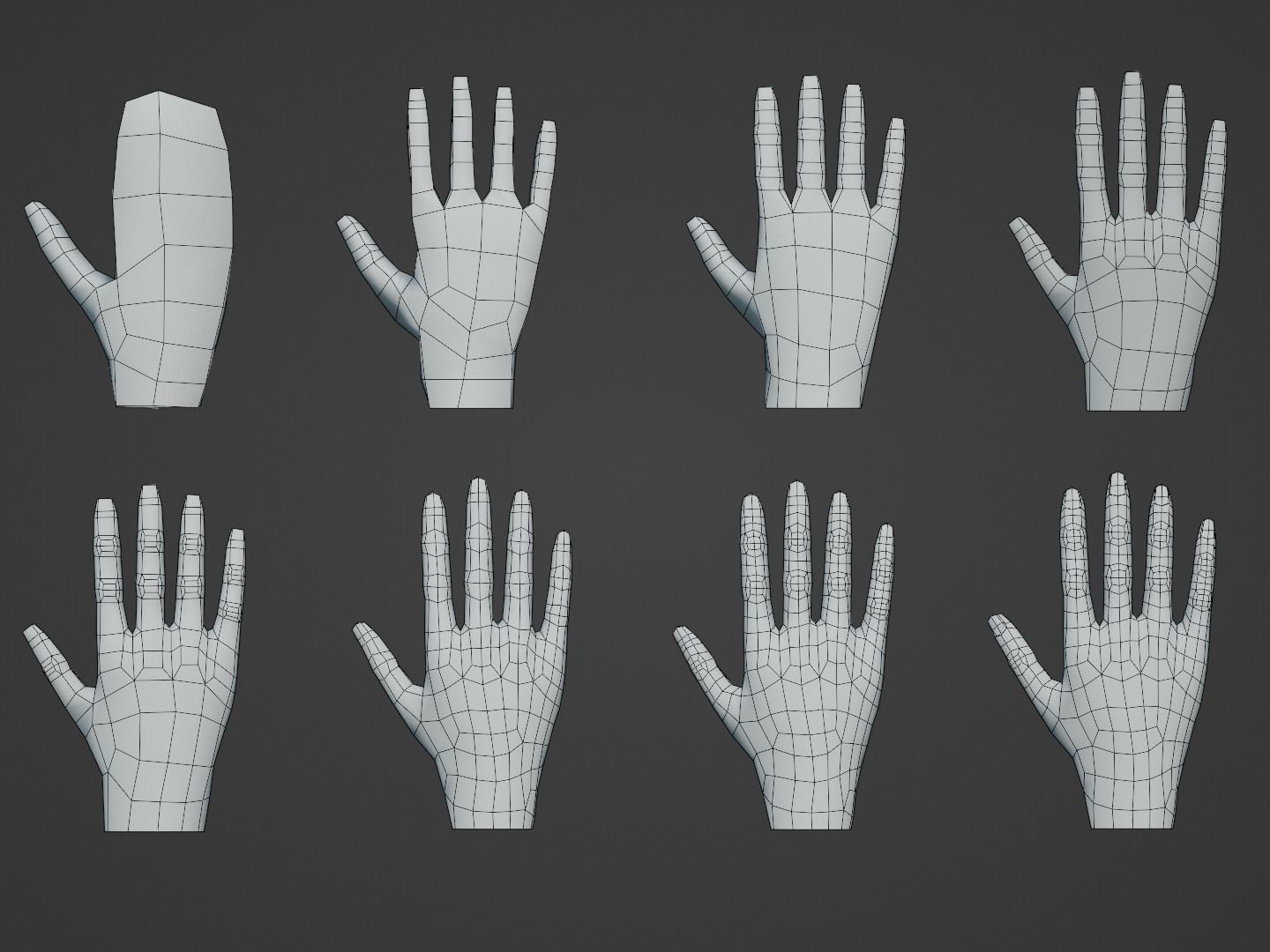 3D model Hands Collection set of VR / AR / low-poly | CGTrader