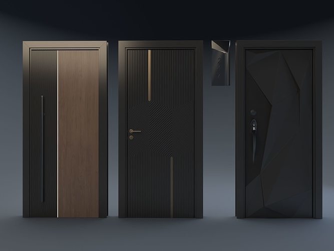 doors wooden door 3D model | CGTrader