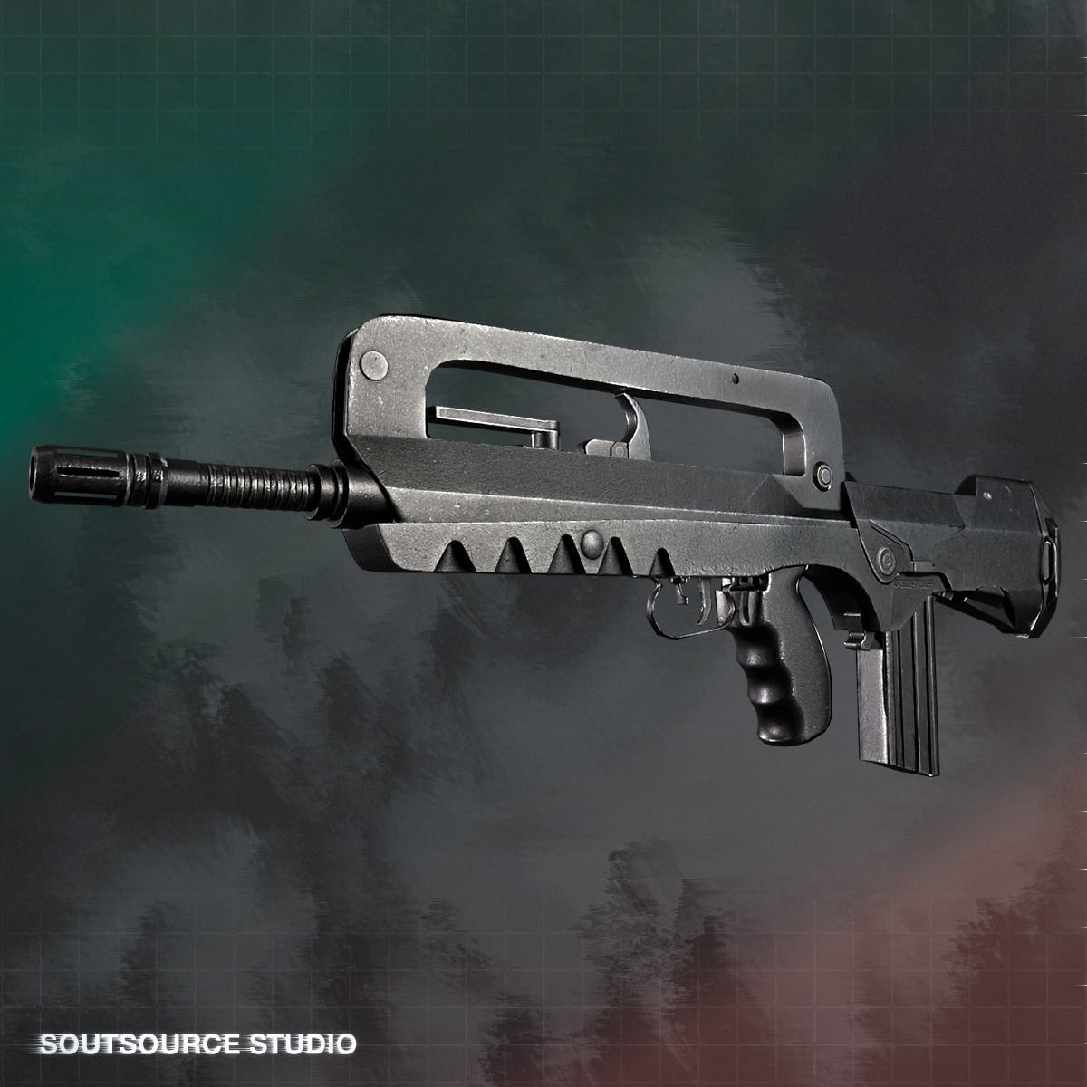 3D model Famas F1 LowPoly GameReady by SoutSource Studio VR / AR / low ...