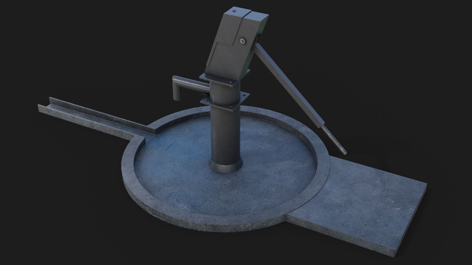 3D model Vintage Water Hand Pump Low-poly 3D model - GameReady VR / AR / low-poly | CGTrader