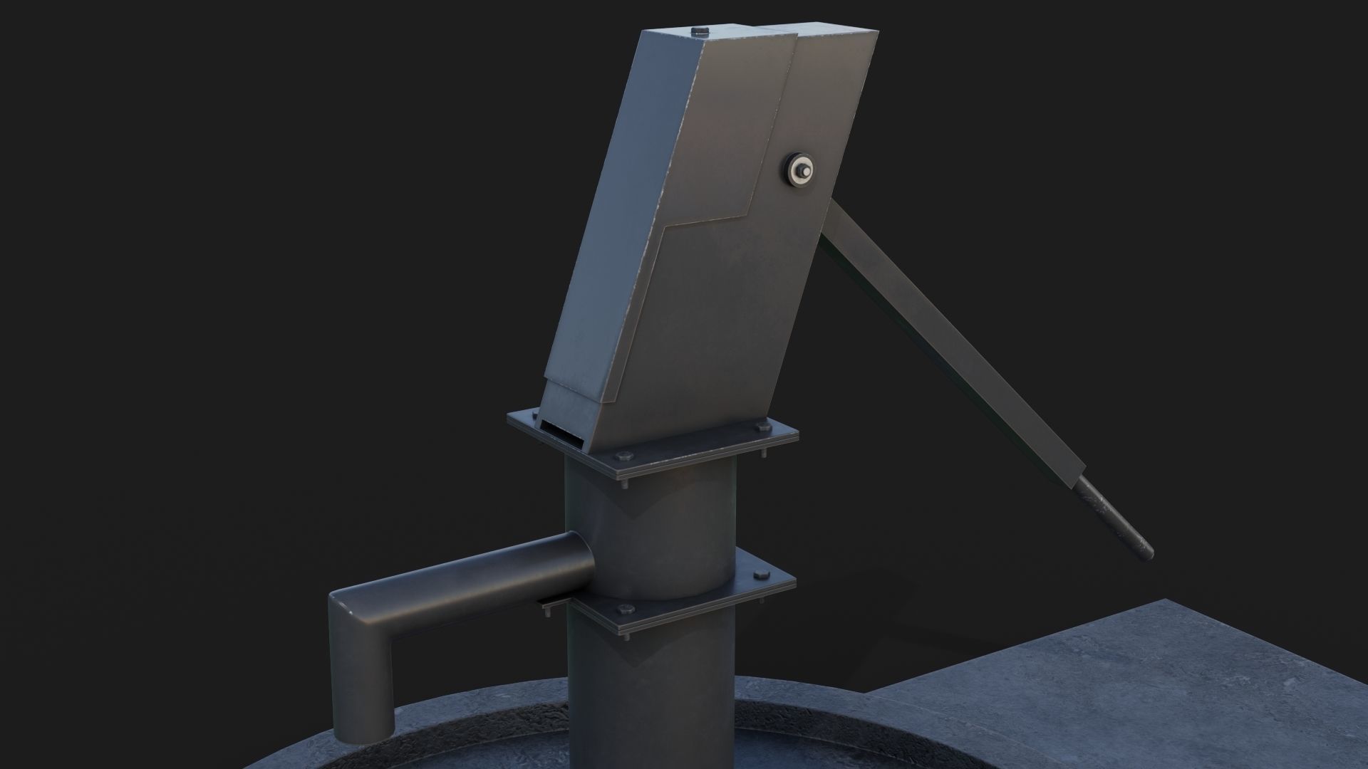 3D model Vintage Water Hand Pump Low-poly 3D model - GameReady VR / AR ...