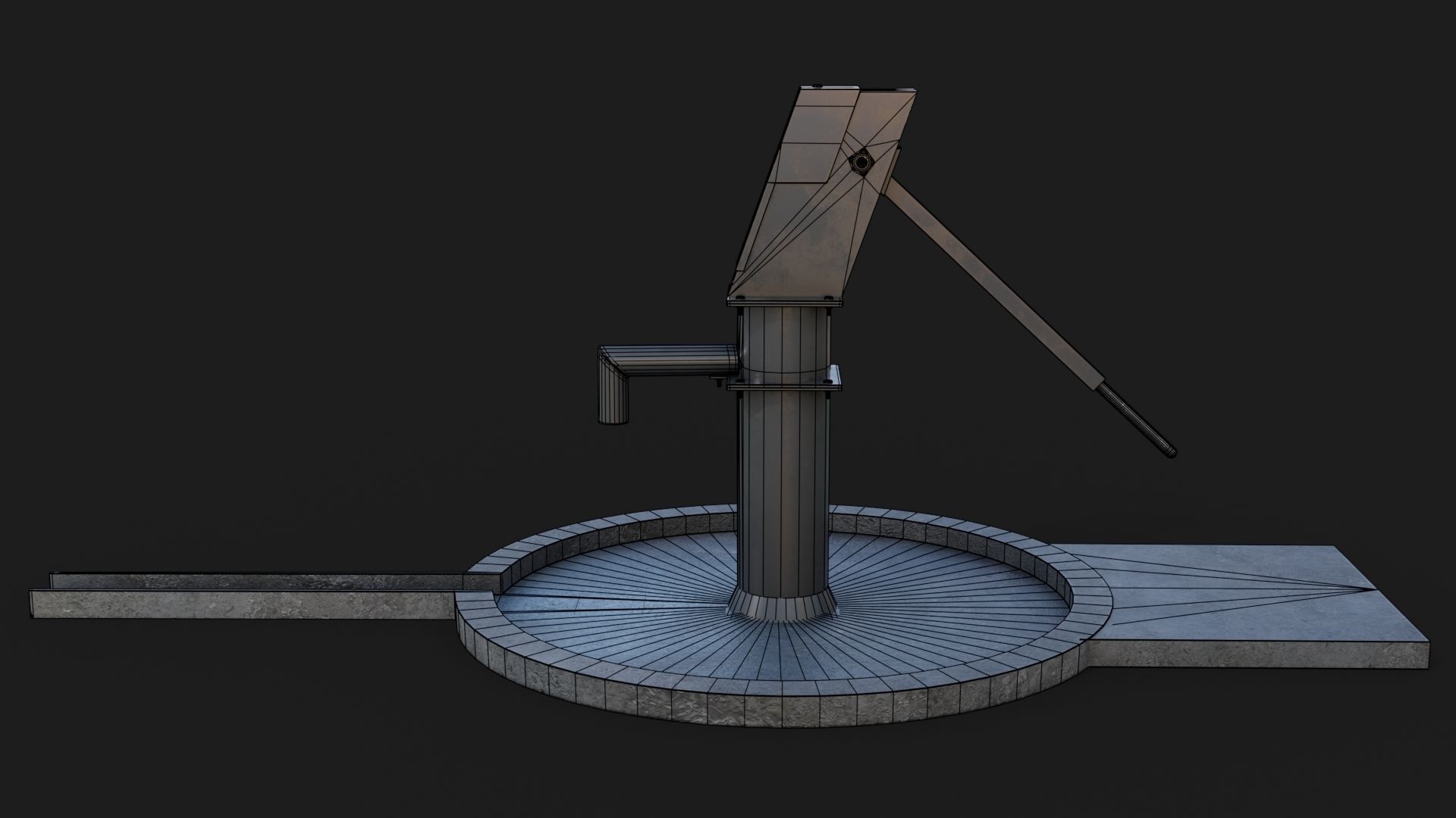 3D model Vintage Water Hand Pump Low-poly 3D model - GameReady VR / AR / low-poly | CGTrader
