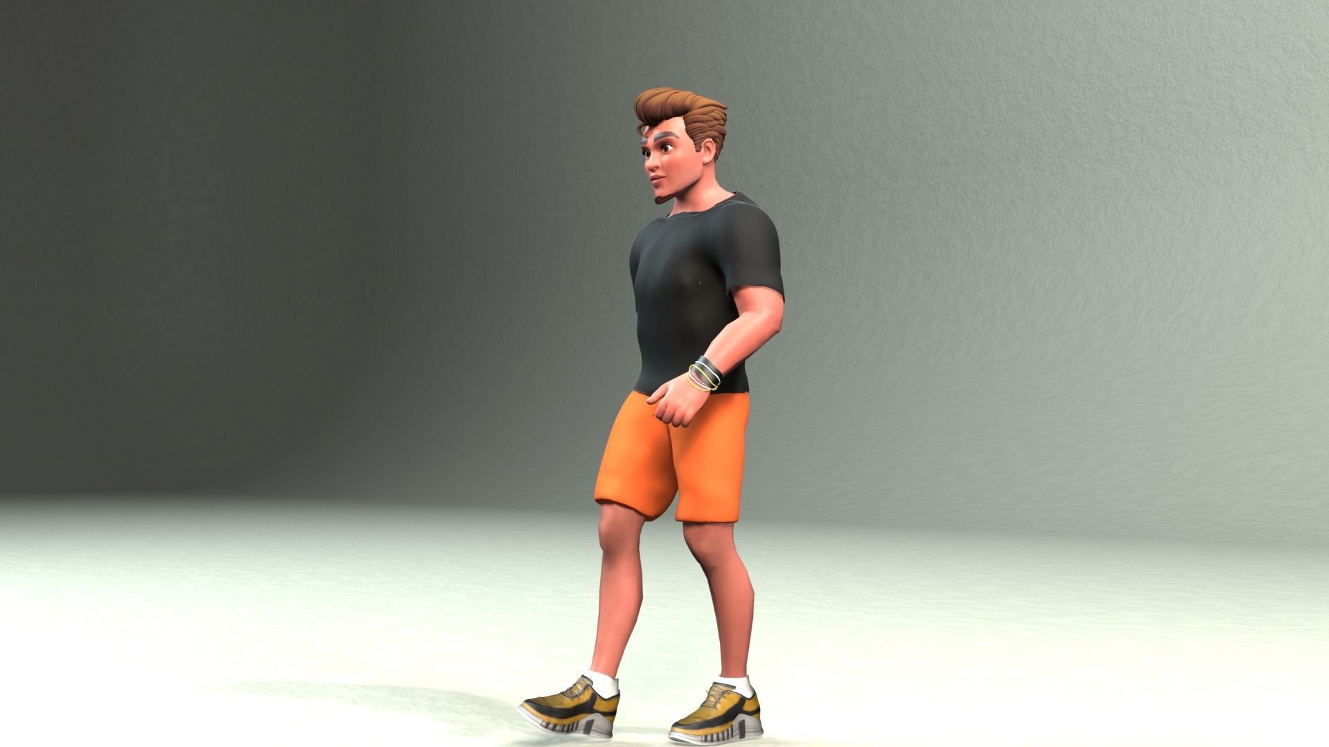 Cartoon male characters - Hip Hop Dancer free VR / AR / low-poly 3D ...