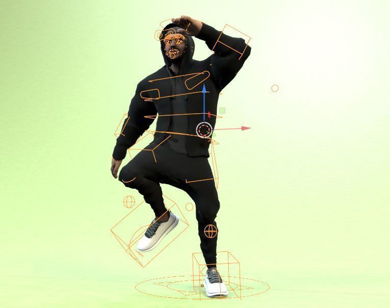Cartoon male characters - Hip Hop Dancer free VR / AR / low-poly 3D ...