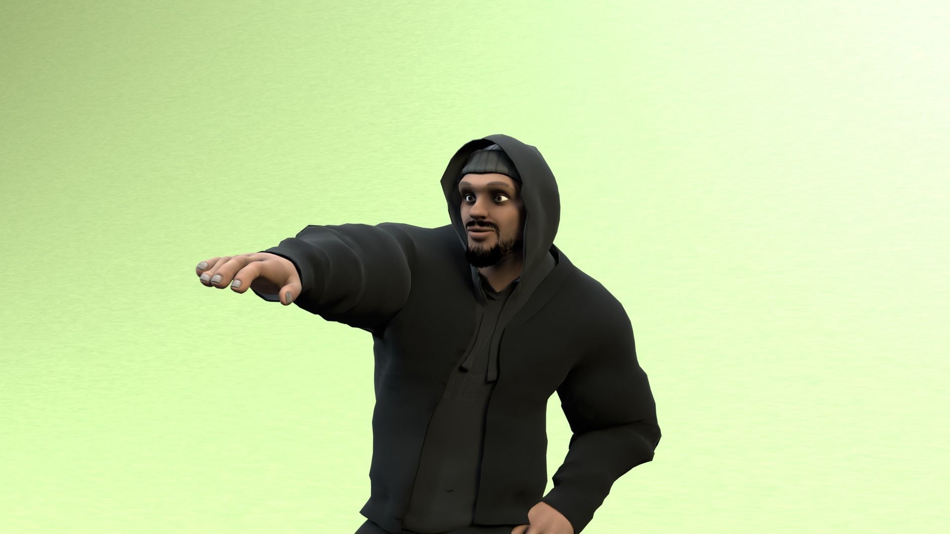 Cartoon male characters - Hip Hop Dancer free VR / AR / low-poly 3D ...